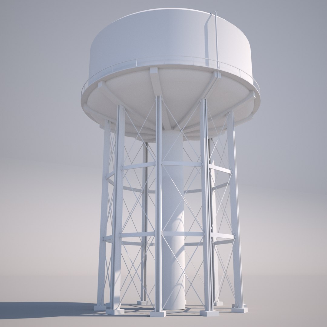 3d model water tower