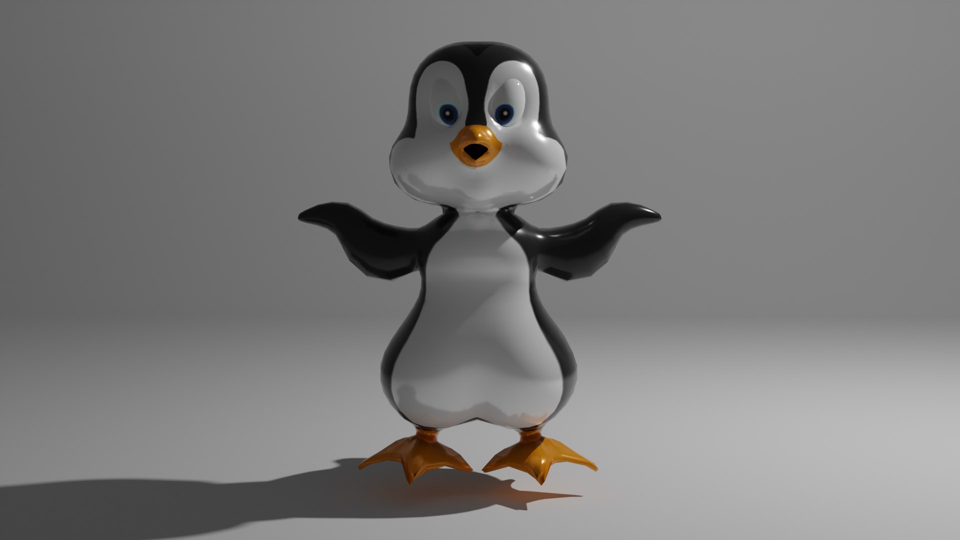 3D Penguin Cartoon - TurboSquid 2222295