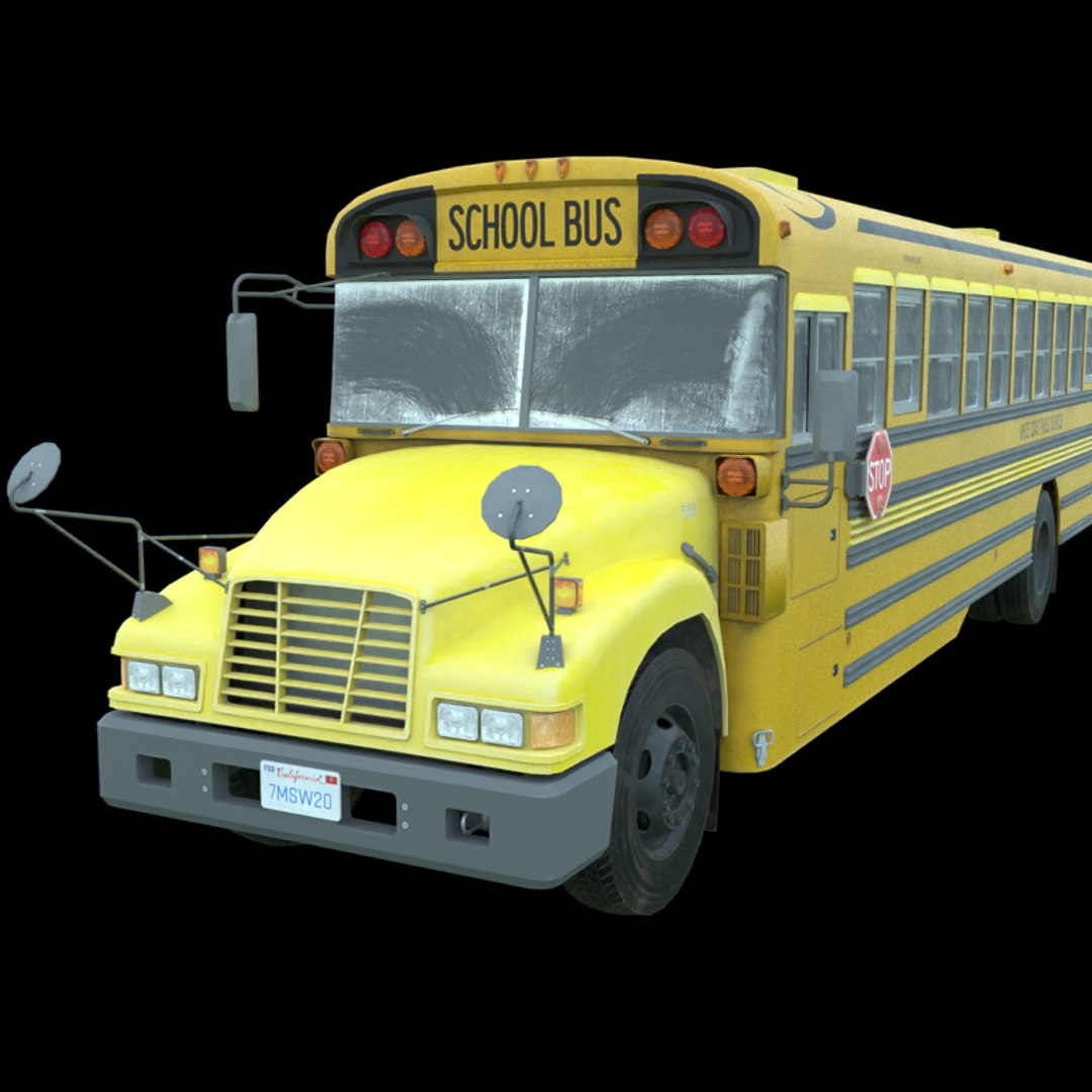 3D Model School Bus - TurboSquid 2280395