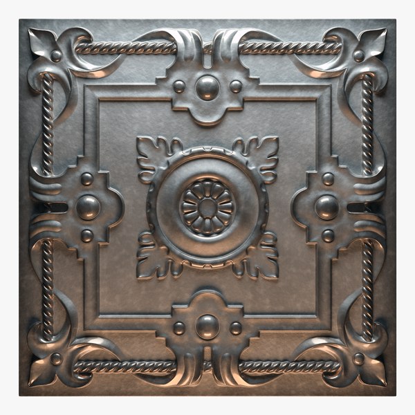 Old tin tiles 3D model - TurboSquid 1243152