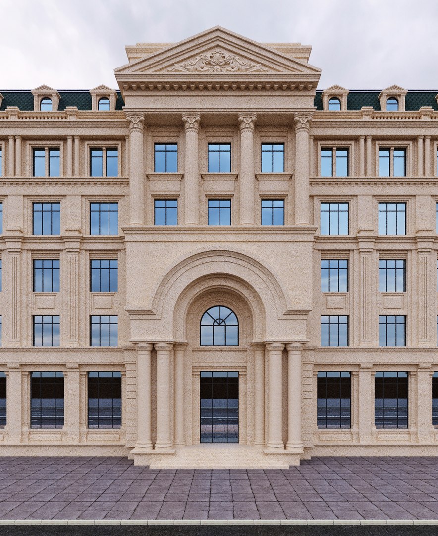 Classical Building 3D Model - TurboSquid 1286372