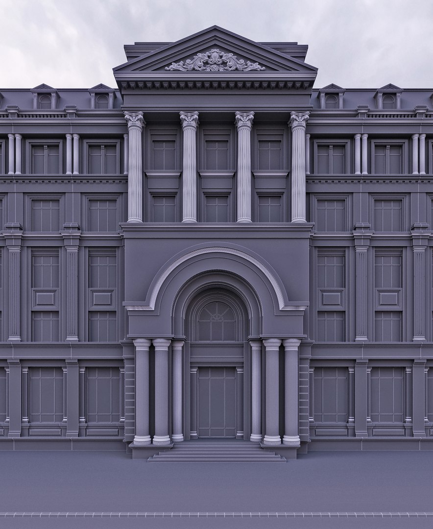 Classical Building 3D Model - TurboSquid 1286372