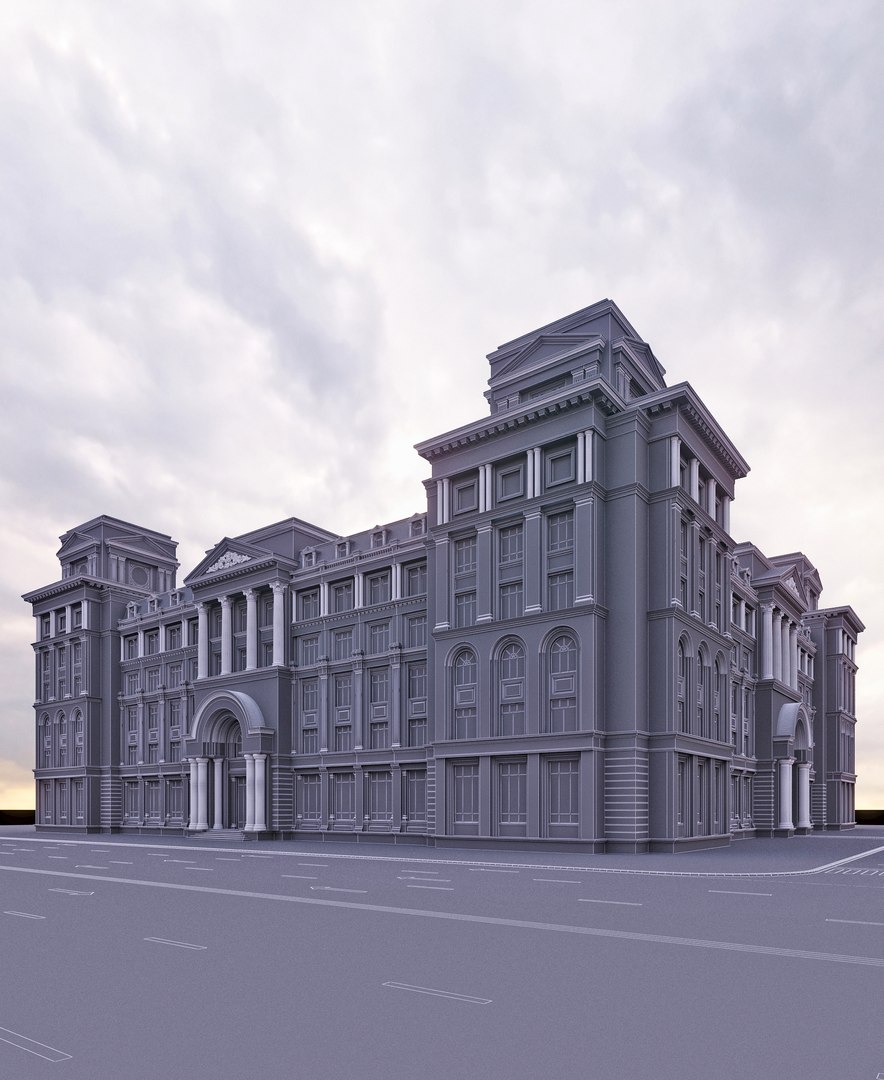 Classical Building 3D Model - TurboSquid 1286372