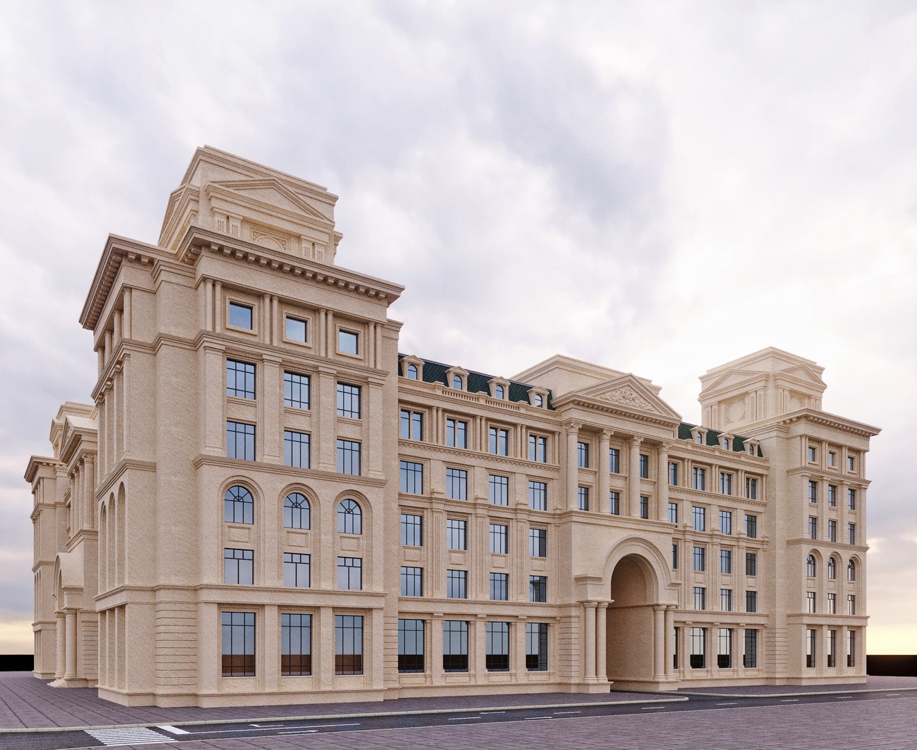 Classical Building 3D Model - TurboSquid 1286372