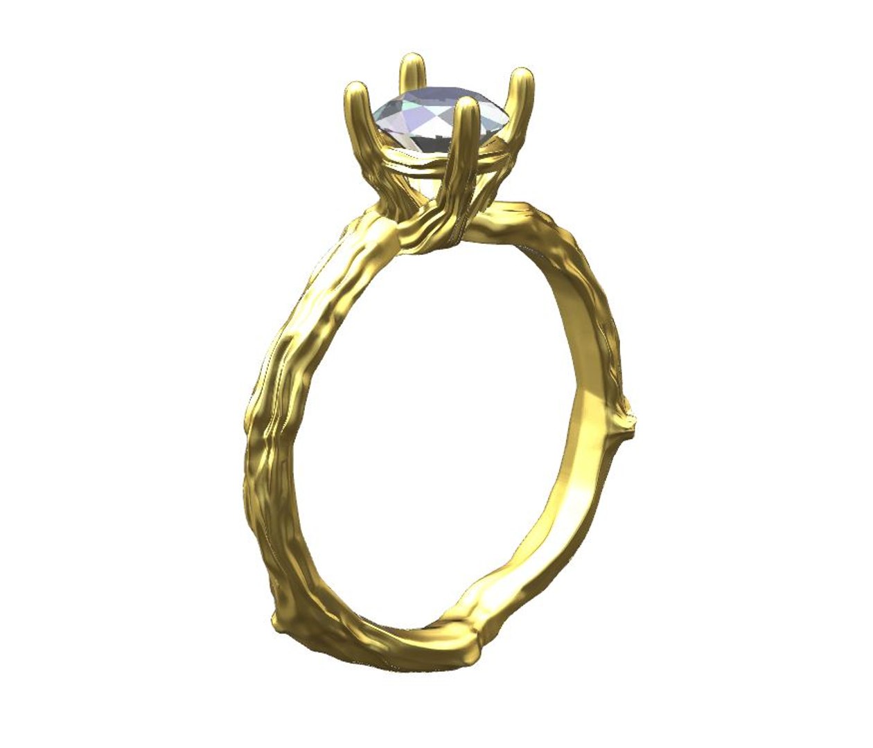 3d 3dm Ring Diamond Gold