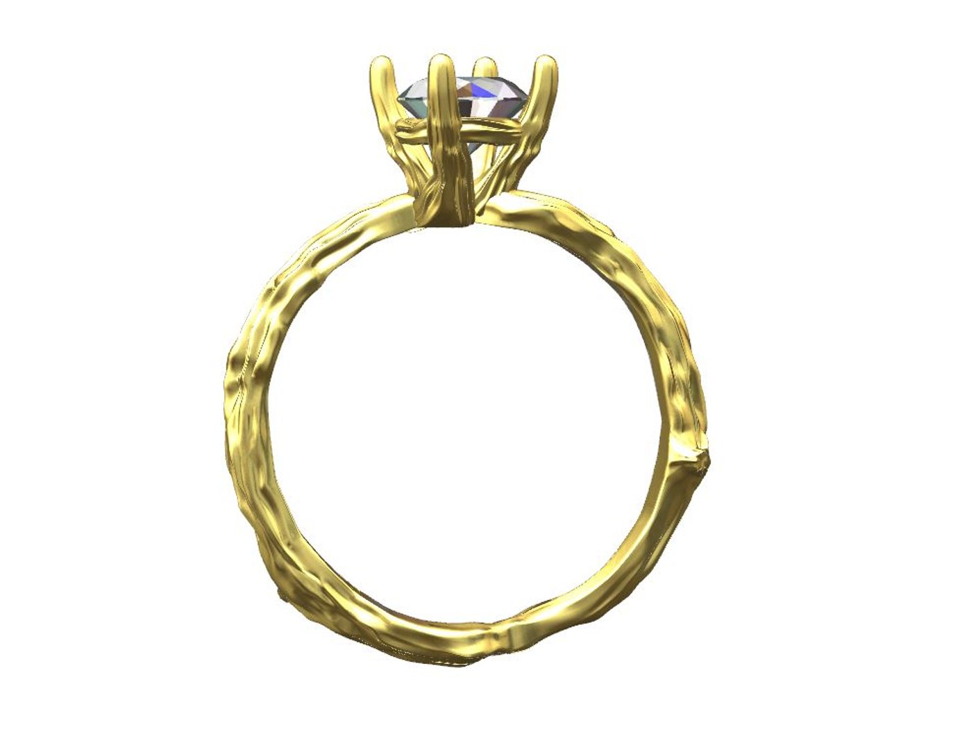 3d 3dm Ring Diamond Gold