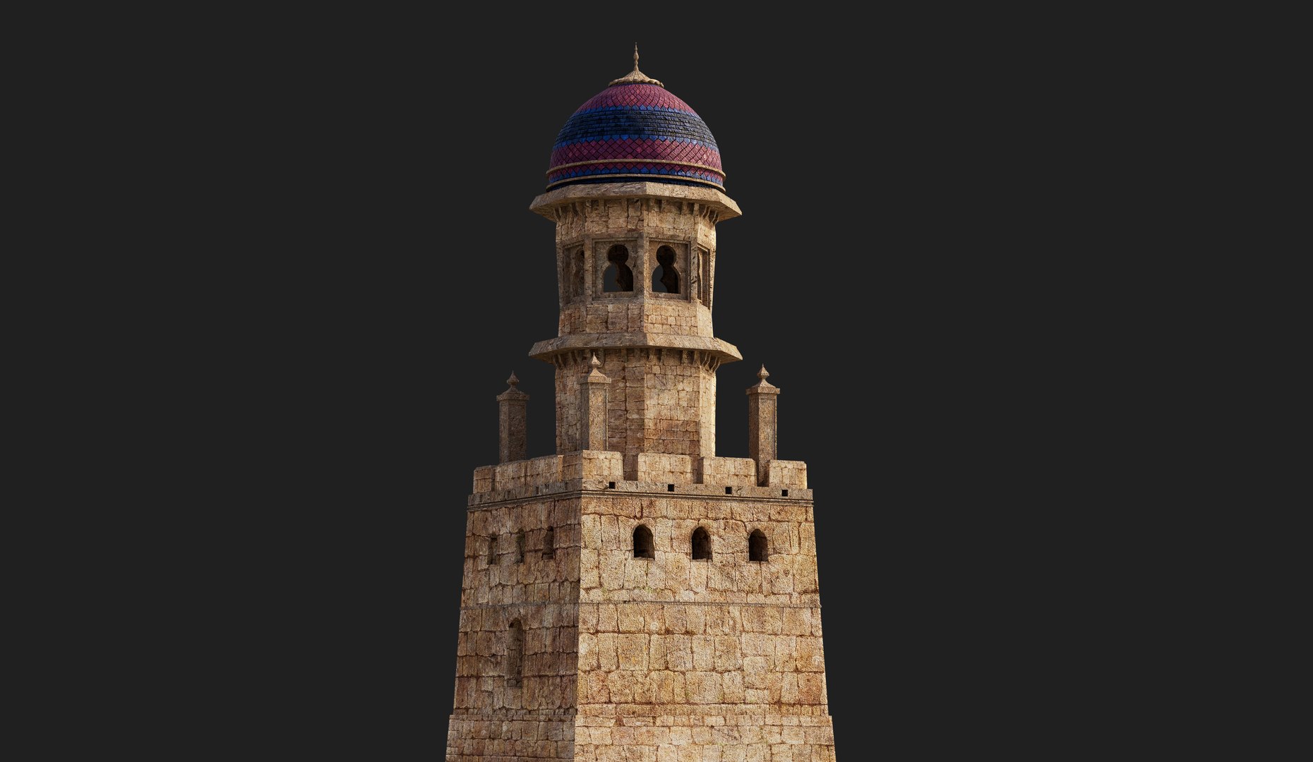 3D Fantasy Arab Guard Tower - TurboSquid 1859185