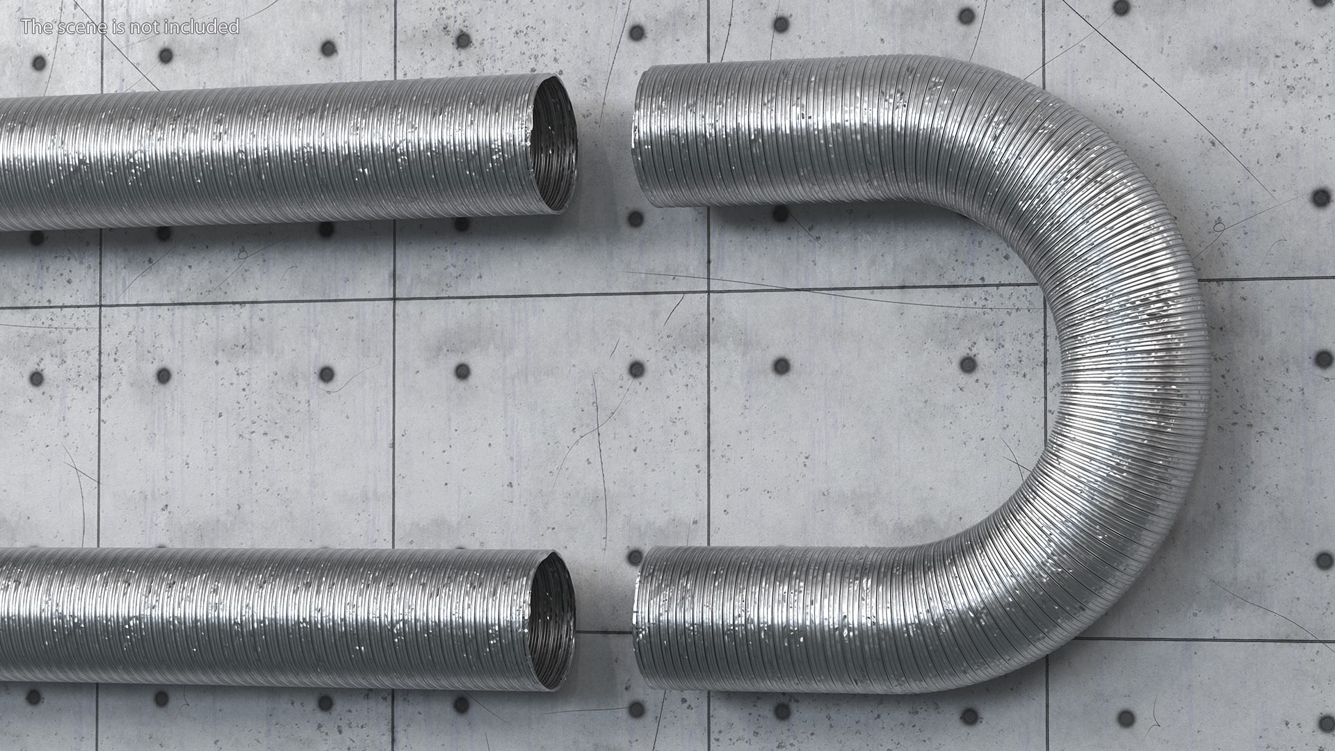 Semi Rigid Aluminum Air Duct 3D Model - TurboSquid 1848948