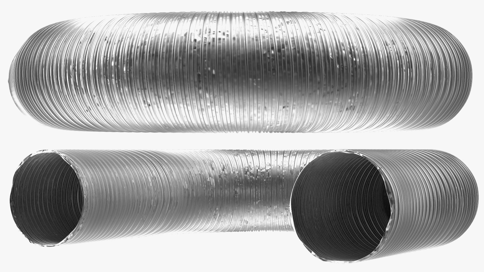 Semi Rigid Aluminum Air Duct 3D Model - TurboSquid 1848948