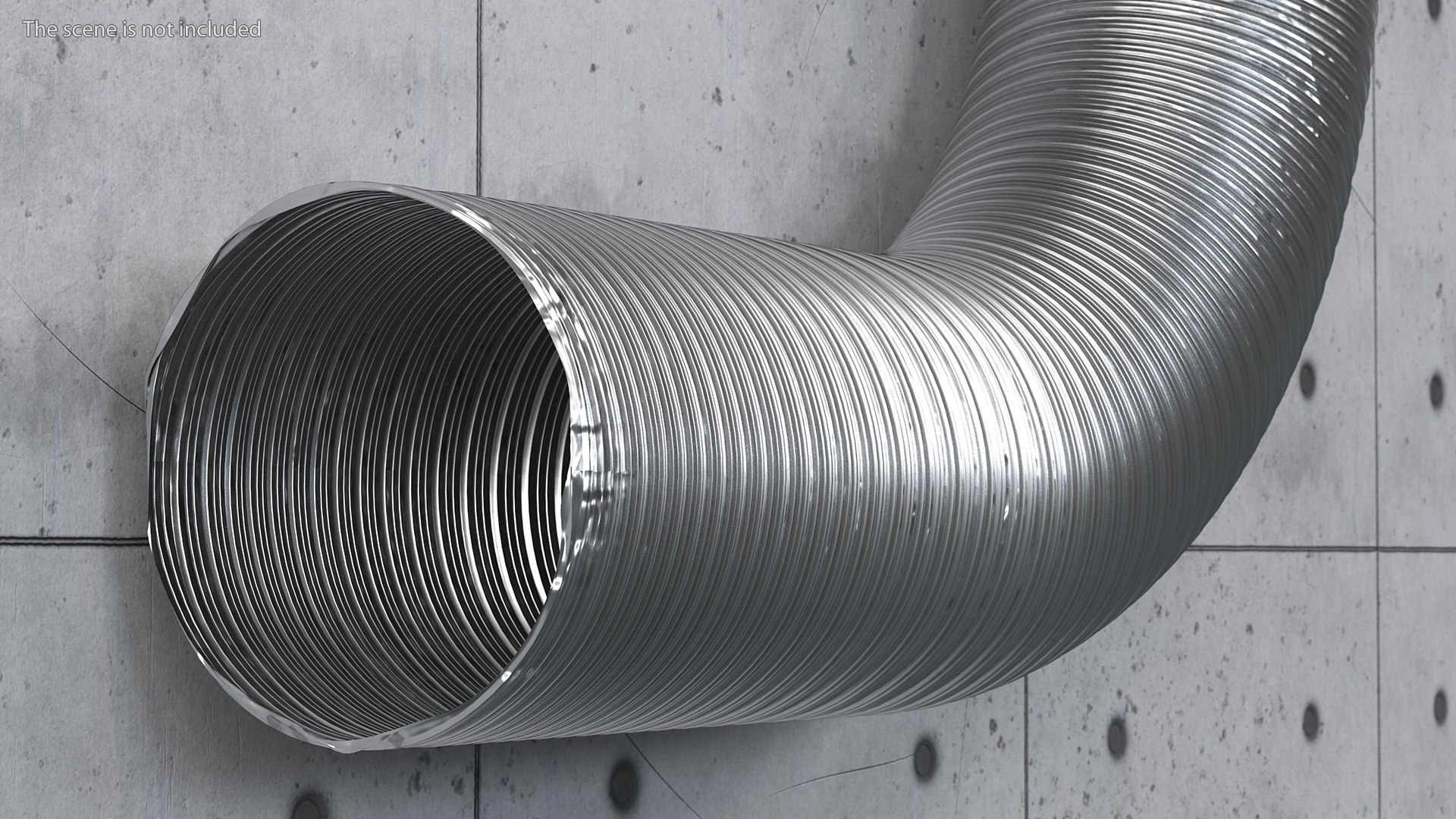 Semi Rigid Aluminum Air Duct 3D Model - TurboSquid 1848948