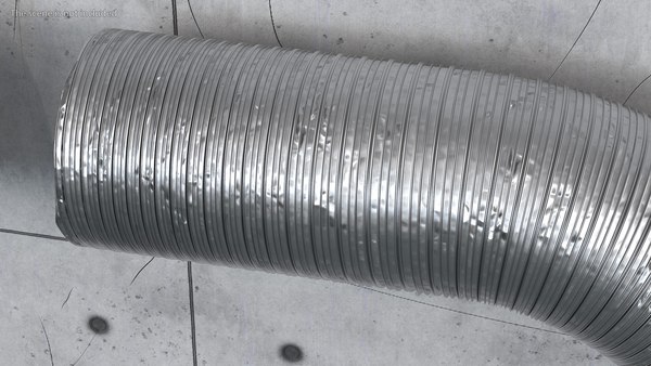 Semi Rigid Aluminum Air Duct 3D model - TurboSquid 1848948