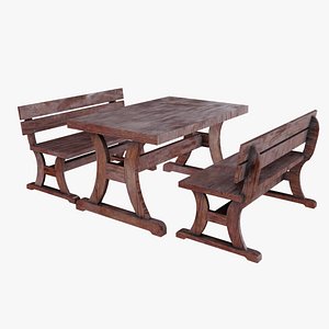 Download 3D Picnic Table Blender Models - TurboSquid