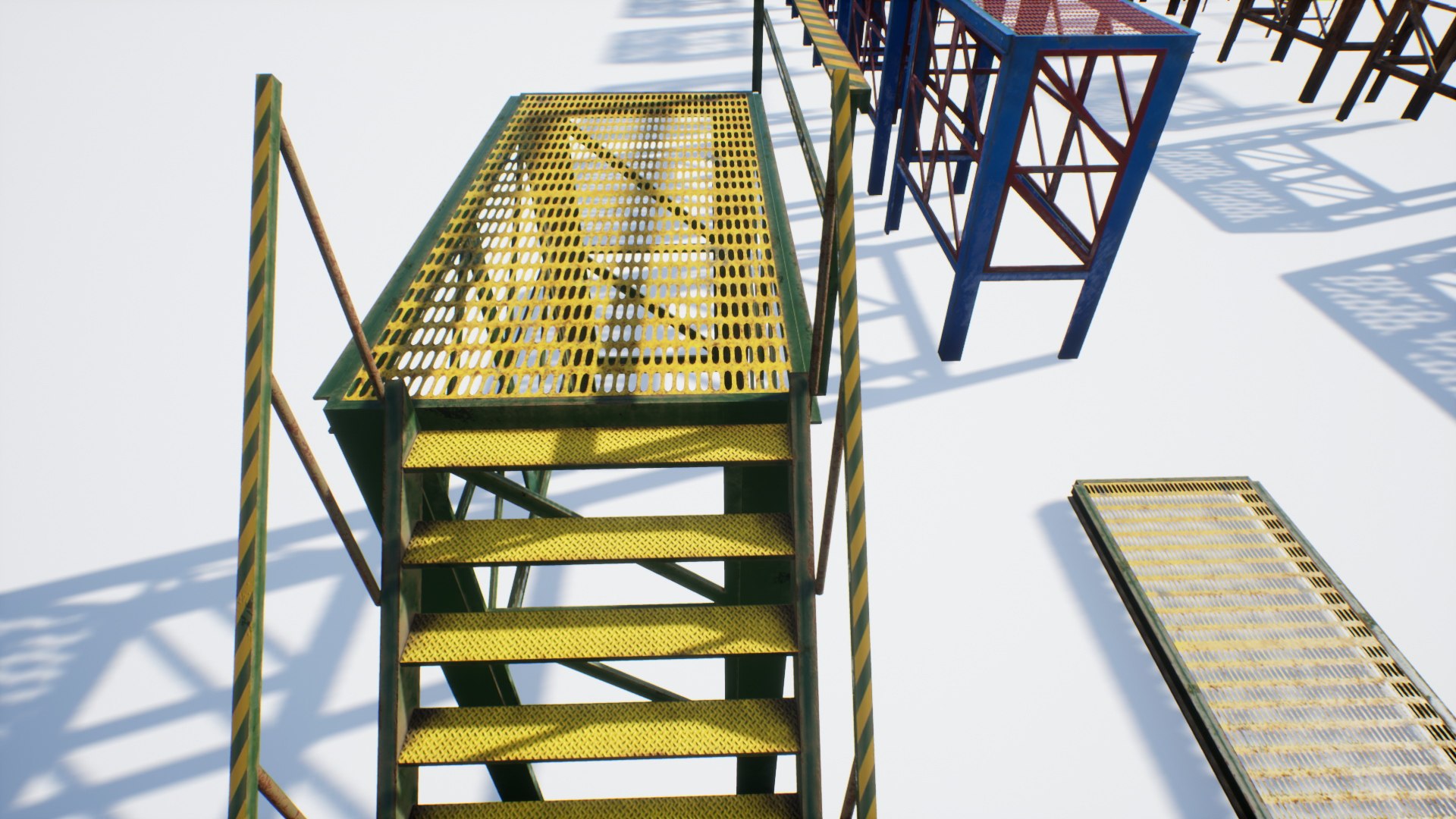 3D Model Industrial Stairs Modular - TurboSquid 2117896