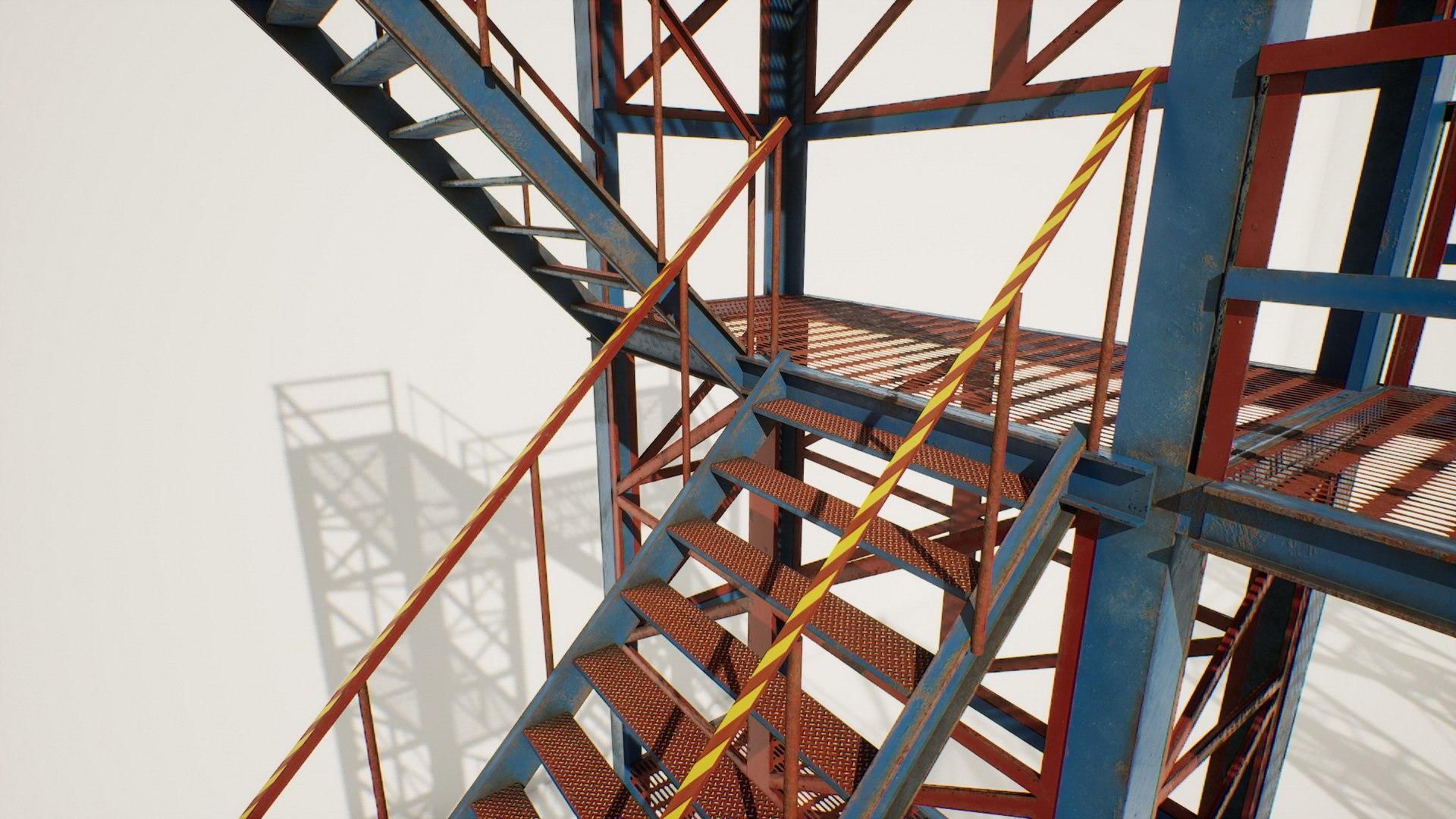 3D Model Industrial Stairs Modular - TurboSquid 2117896