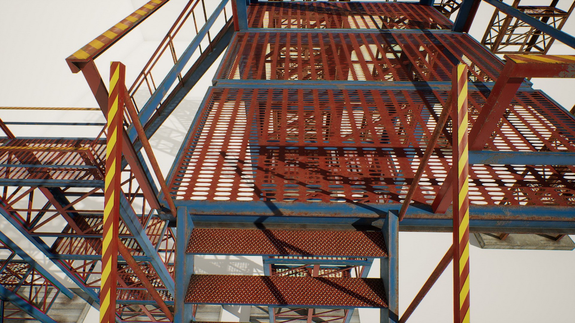 3D Model Industrial Stairs Modular - TurboSquid 2117896