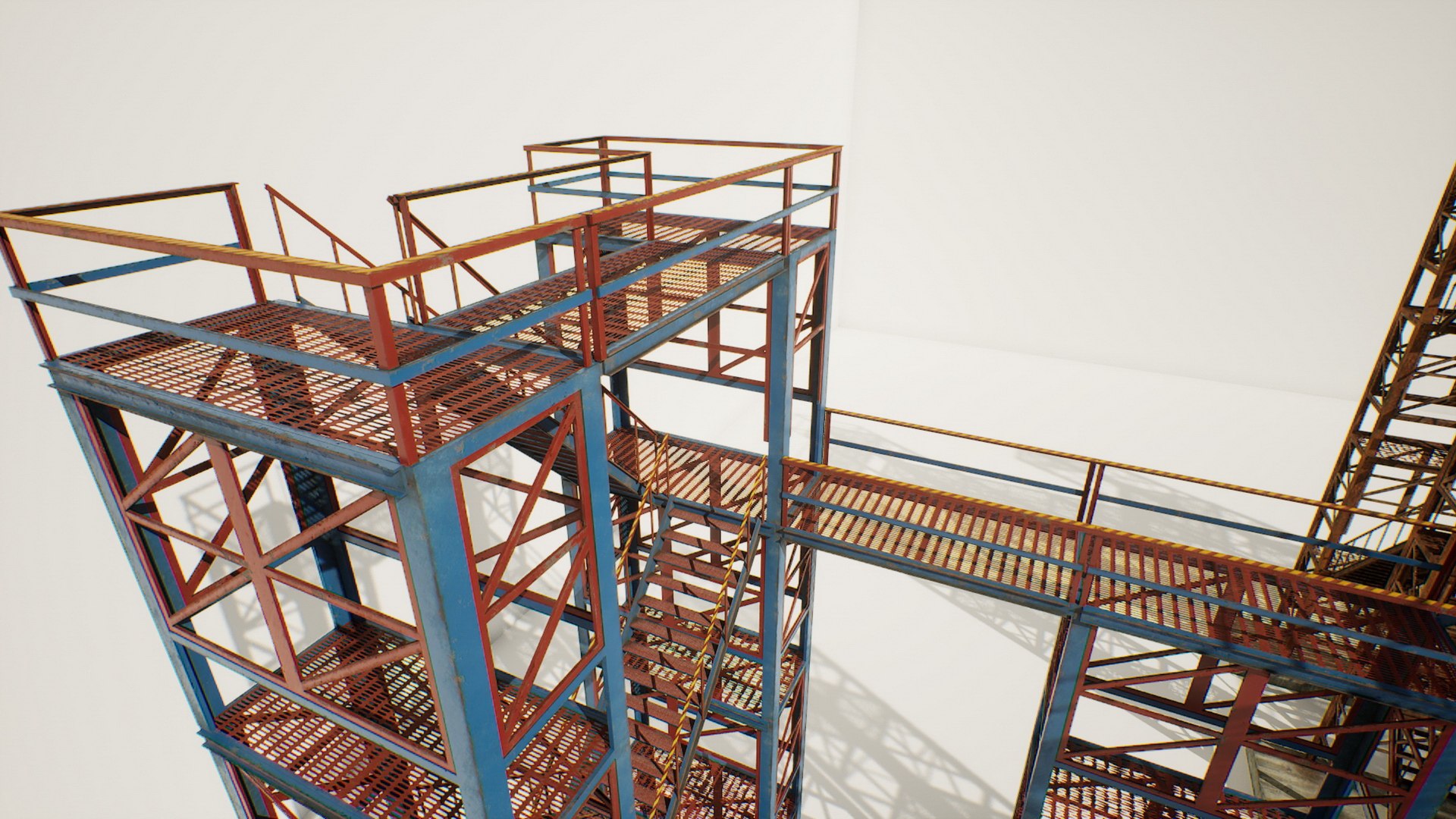 3D Model Industrial Stairs Modular - TurboSquid 2117896