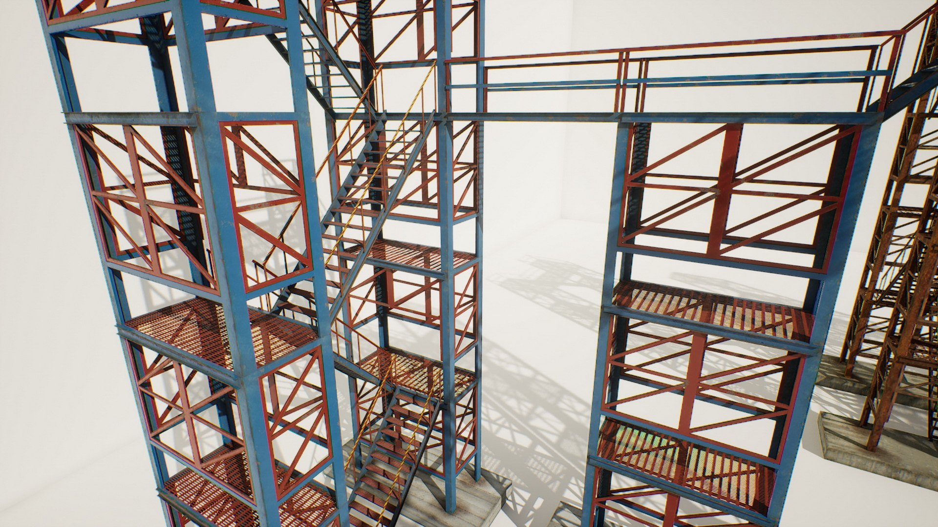 3D Model Industrial Stairs Modular - TurboSquid 2117896