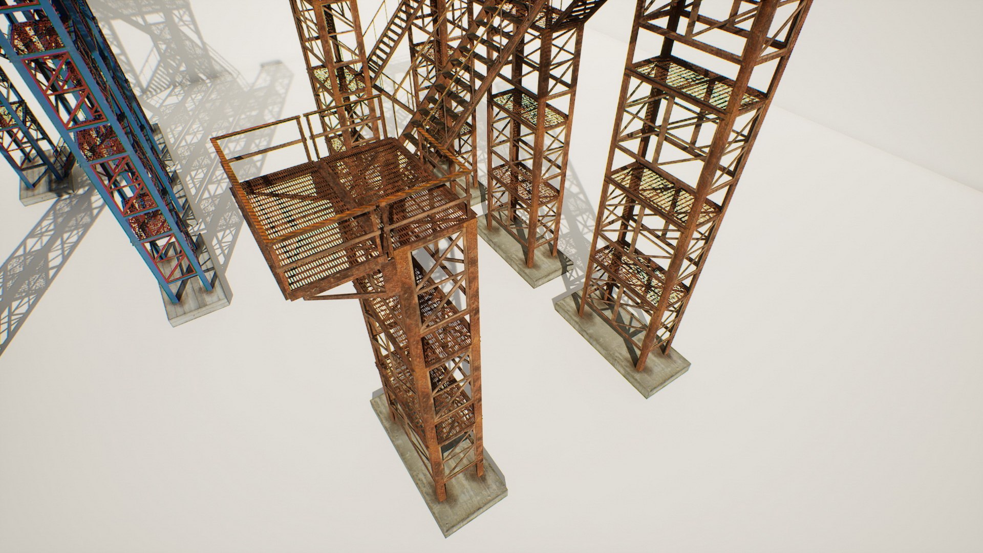 3D Model Industrial Stairs Modular - TurboSquid 2117896