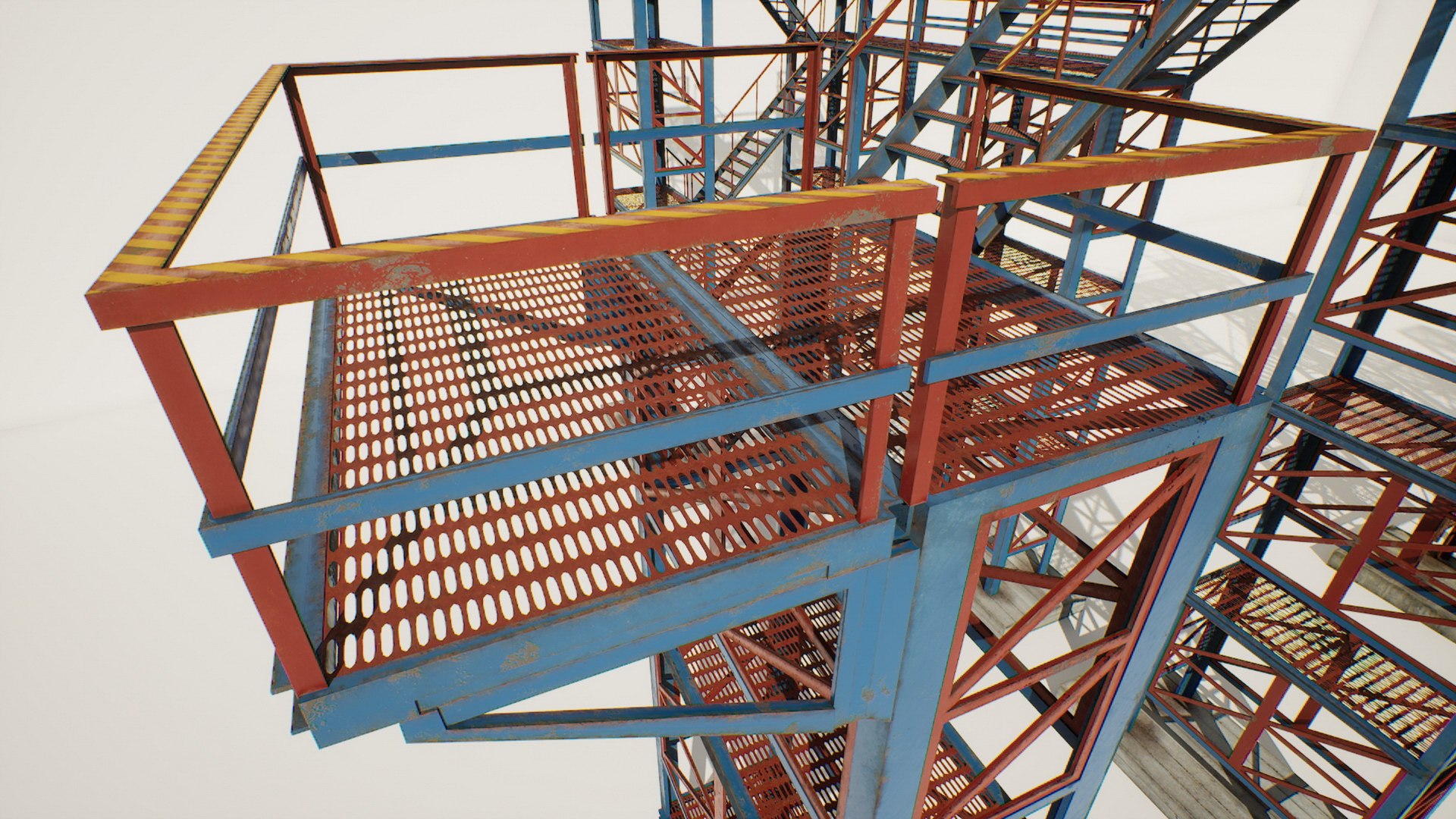 3D Model Industrial Stairs Modular - TurboSquid 2117896
