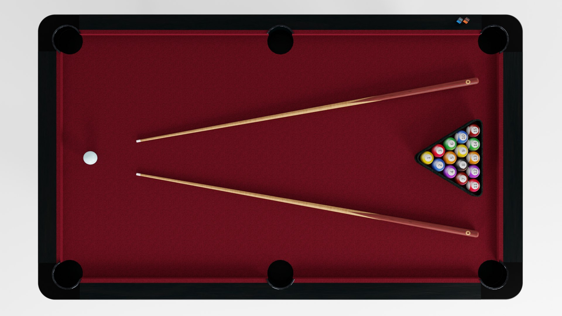 Pool Table 3D Model - TurboSquid 1710837