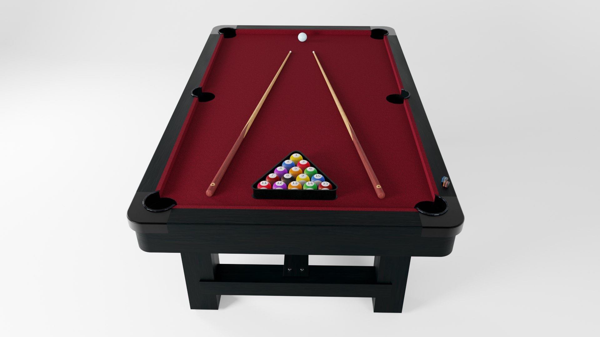 Pool Table 3D Model - TurboSquid 1710837