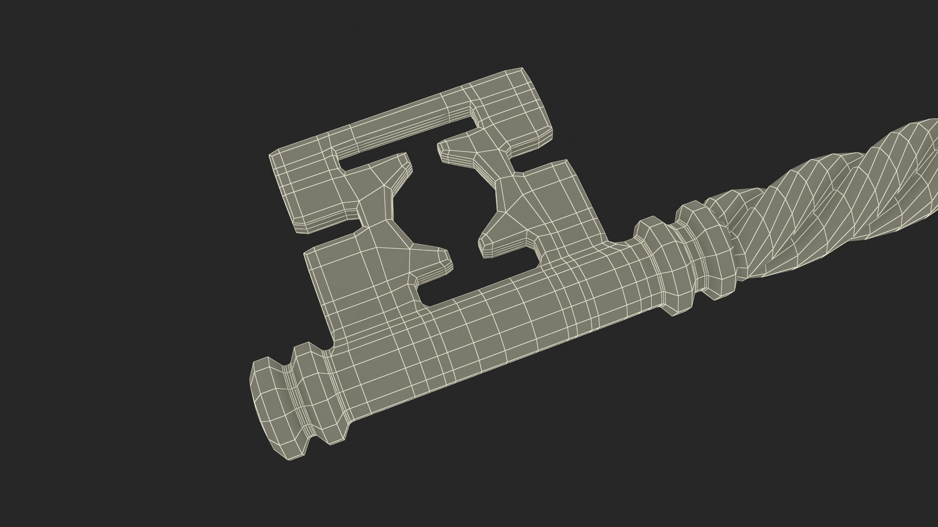 3D Fantasy Skeleton Key Silver Model - TurboSquid 2246214