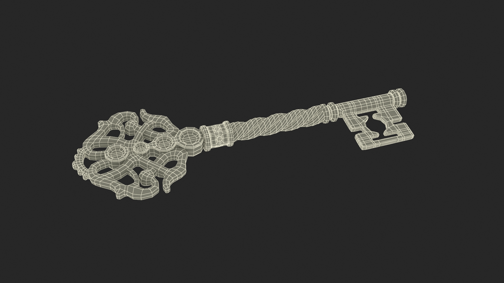 3D Fantasy Skeleton Key Silver Model - TurboSquid 2246214