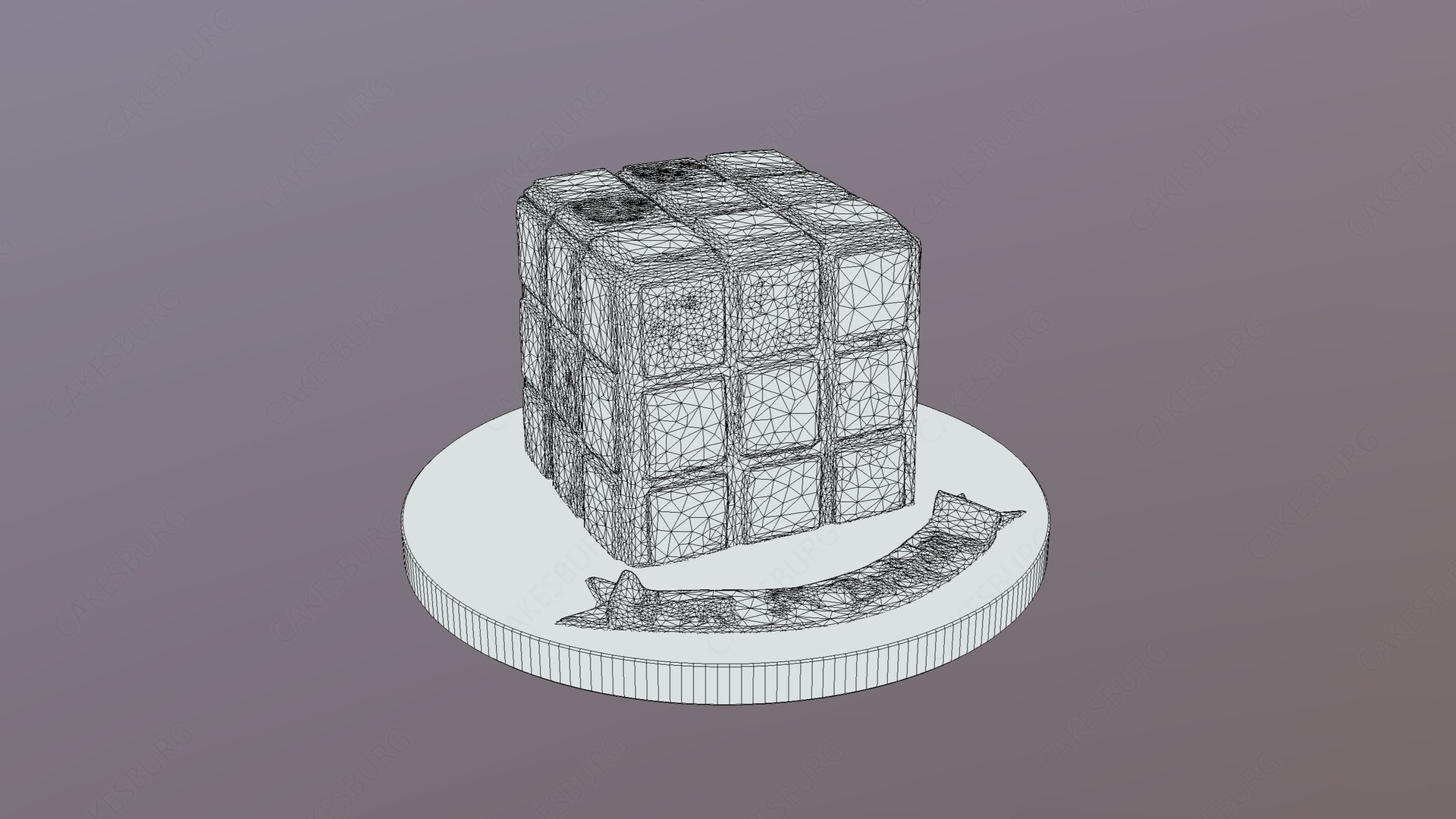 Rubiks Cube Cake 3D - TurboSquid 2057668