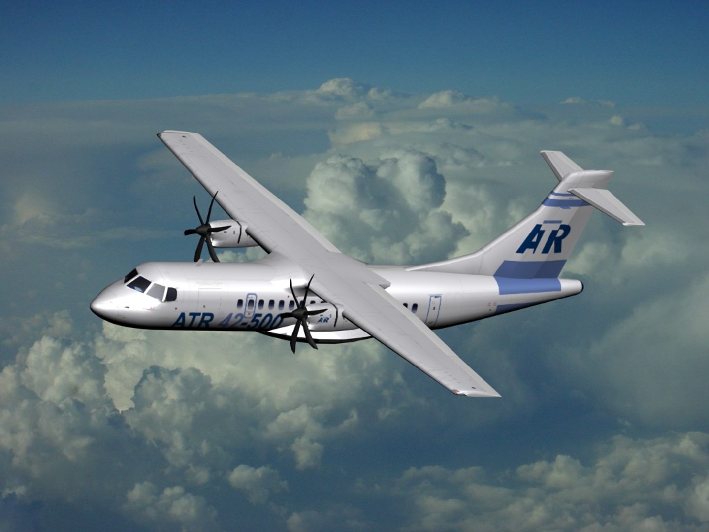 Atr 42-500 3d Model