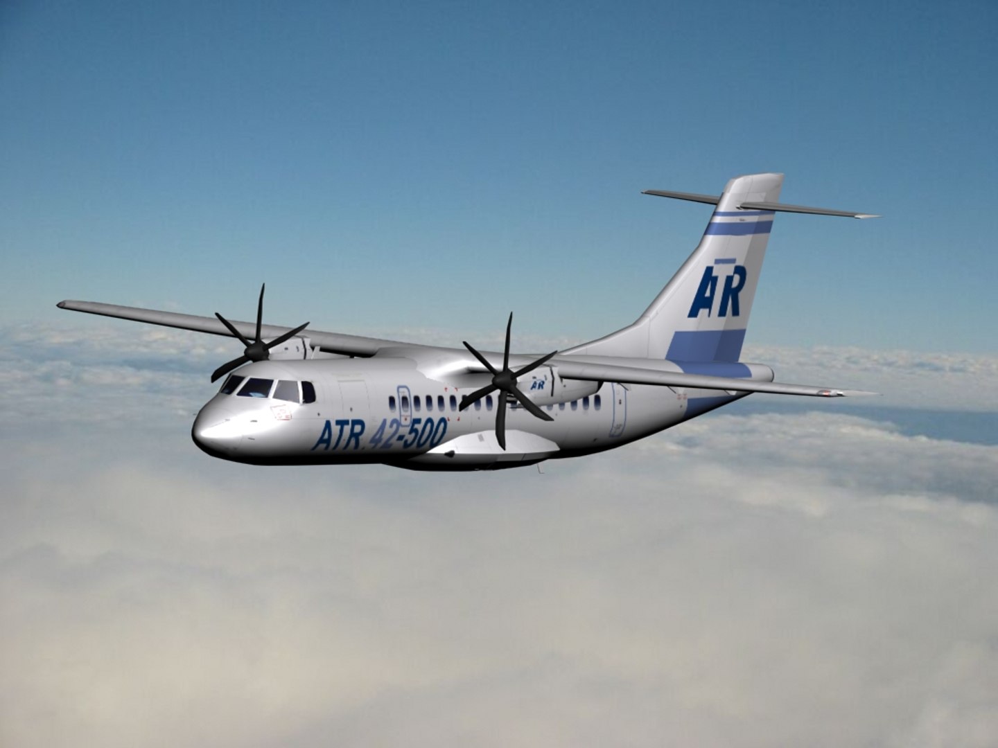 Atr 42-500 3d Model