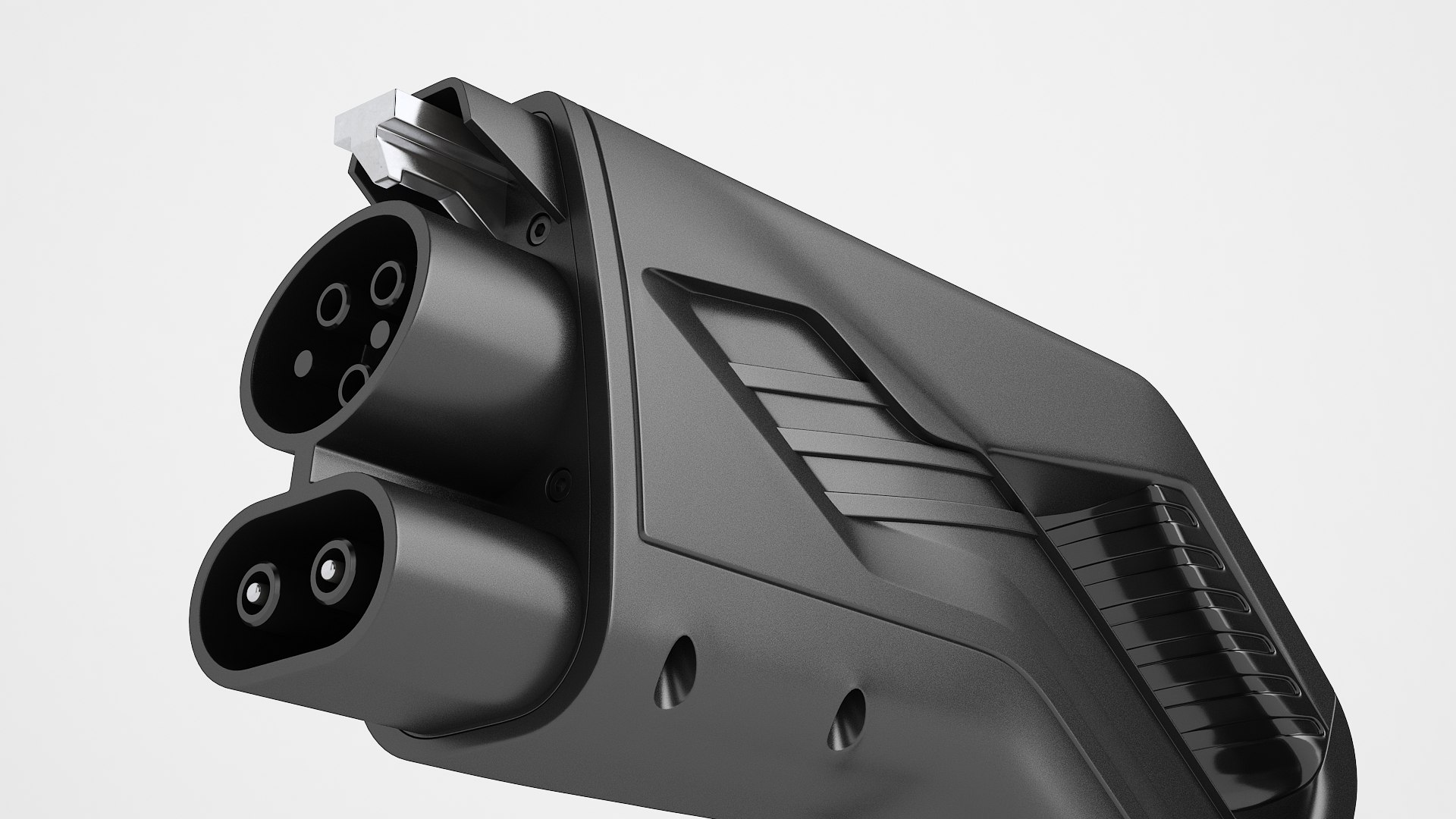 3D Model Electric Vehicle Charging Plug Socket 04 - TurboSquid 2250384