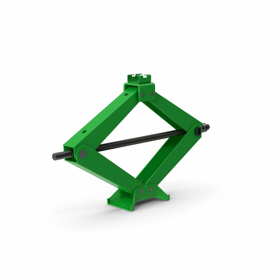 Green Car Jack 3D Model - TurboSquid 2203600