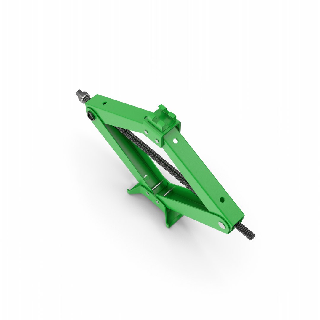 Green Car Jack 3D Model - TurboSquid 2203600