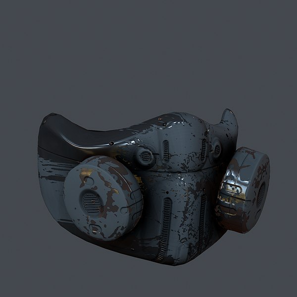 3D model 3D Gas mask respirator scifi futuristic model - TurboSquid 1718705