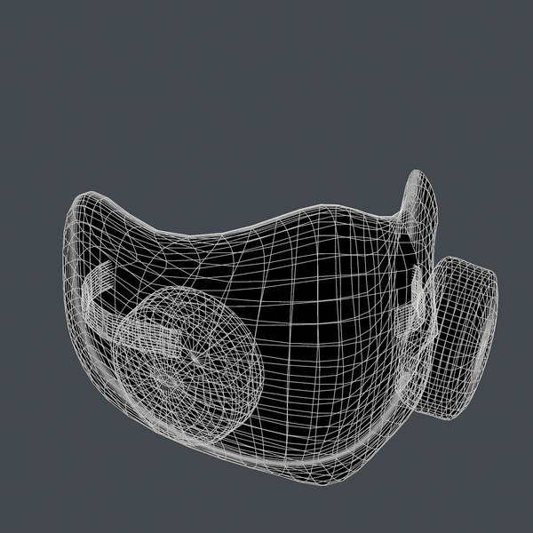 3D model 3D Gas mask respirator scifi futuristic model - TurboSquid 1718705