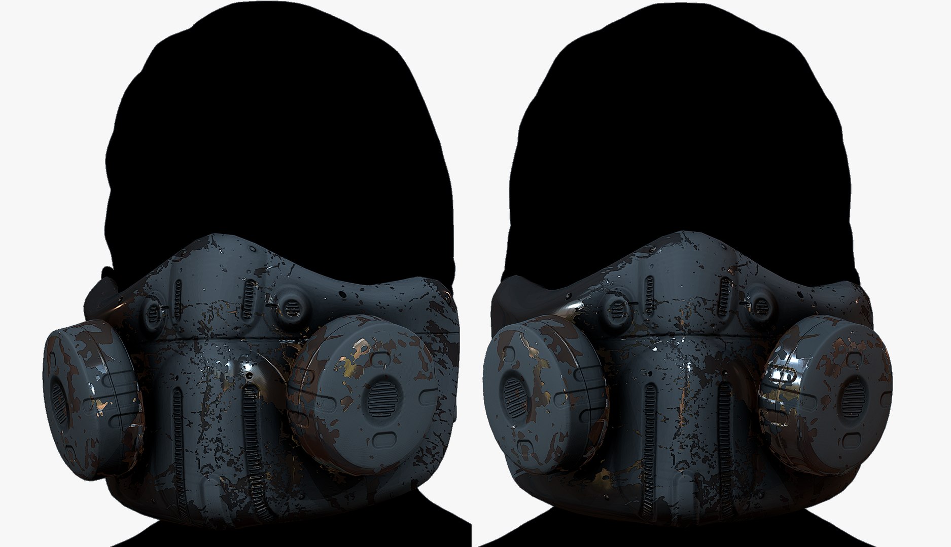 3D model 3D Gas mask respirator scifi futuristic model - TurboSquid 1718705