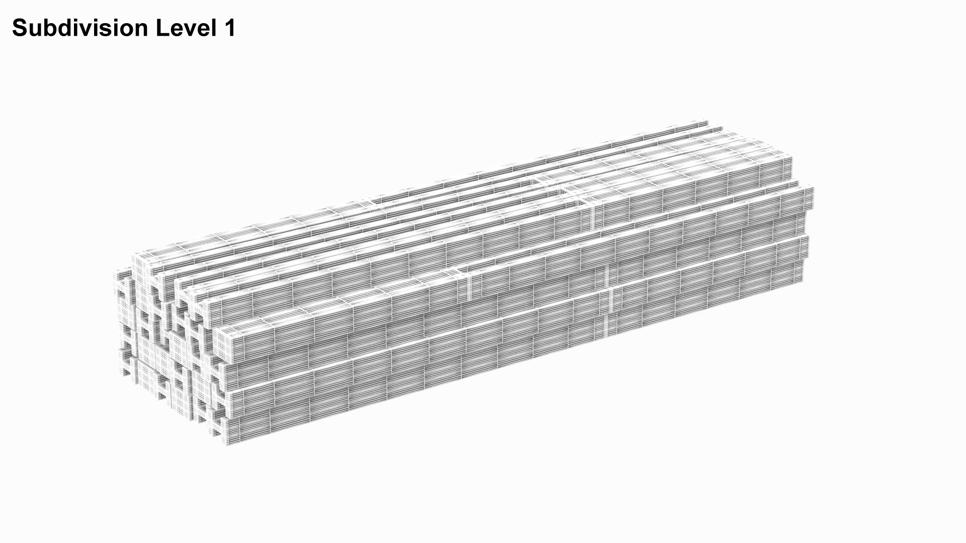 3D Stack Of Concrete Slabs Model - TurboSquid 2311807