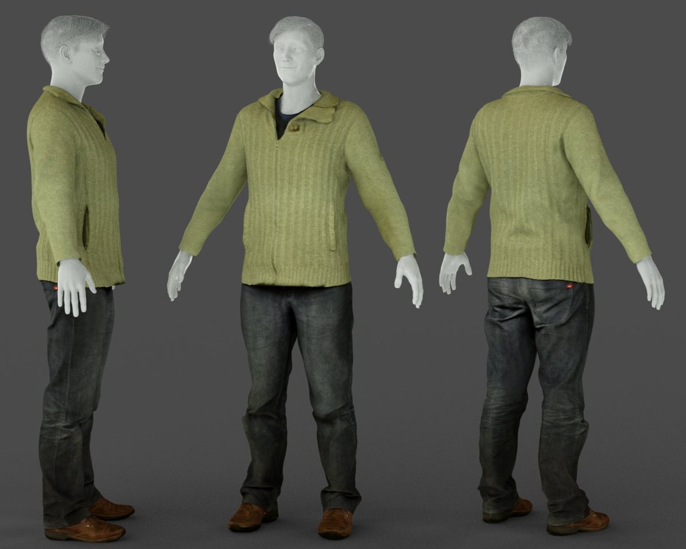 3D male clothing outfit - TurboSquid 1329724