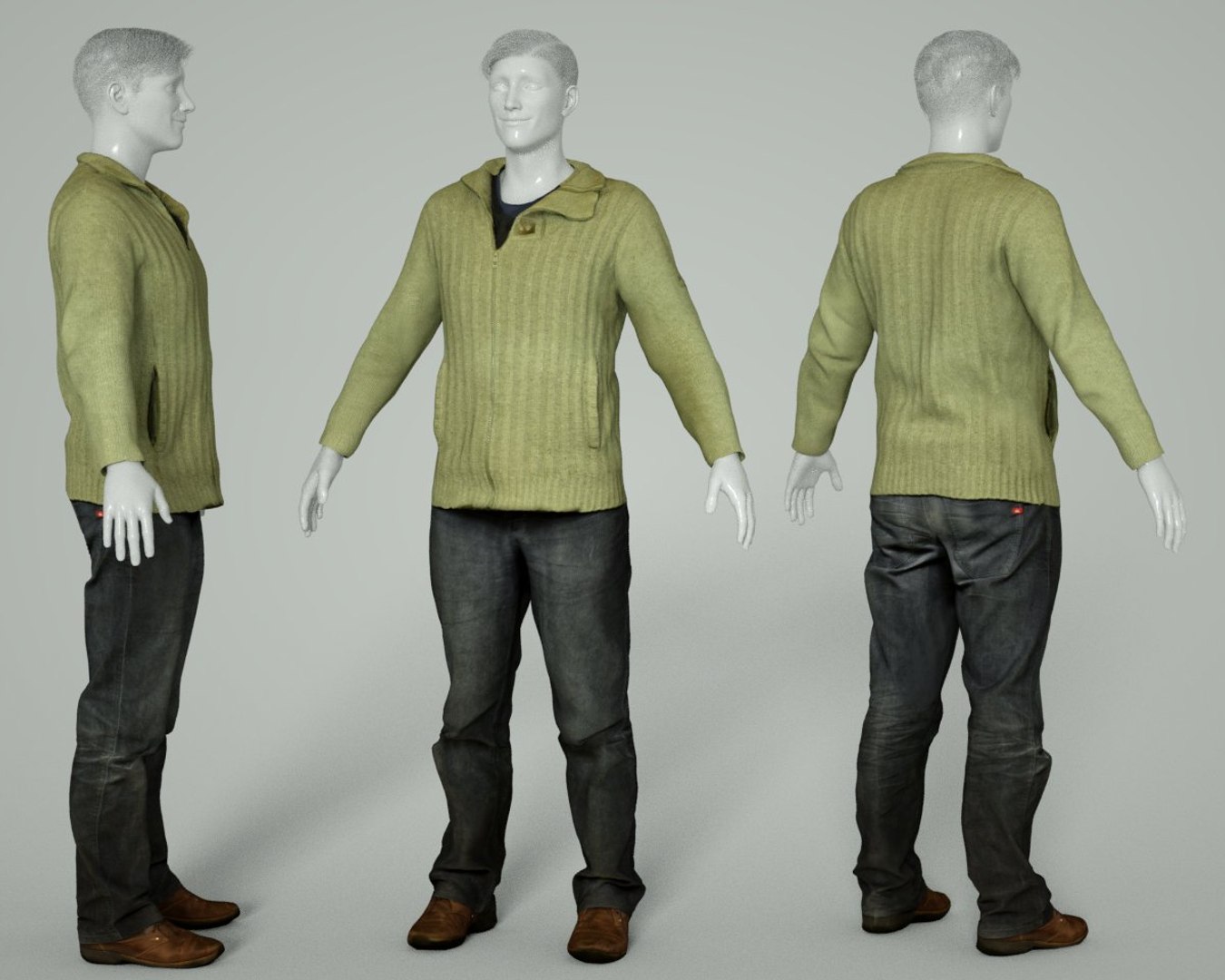 3D male clothing outfit - TurboSquid 1329724