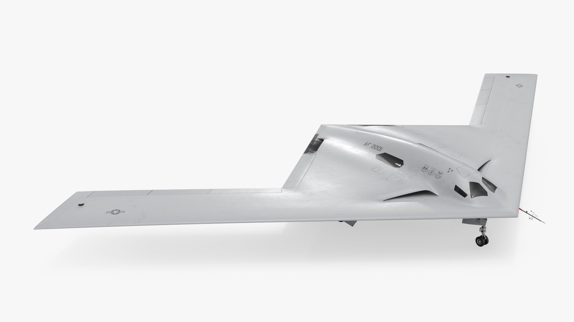 3D B-2 Bomber Old White Model - TurboSquid 2390530