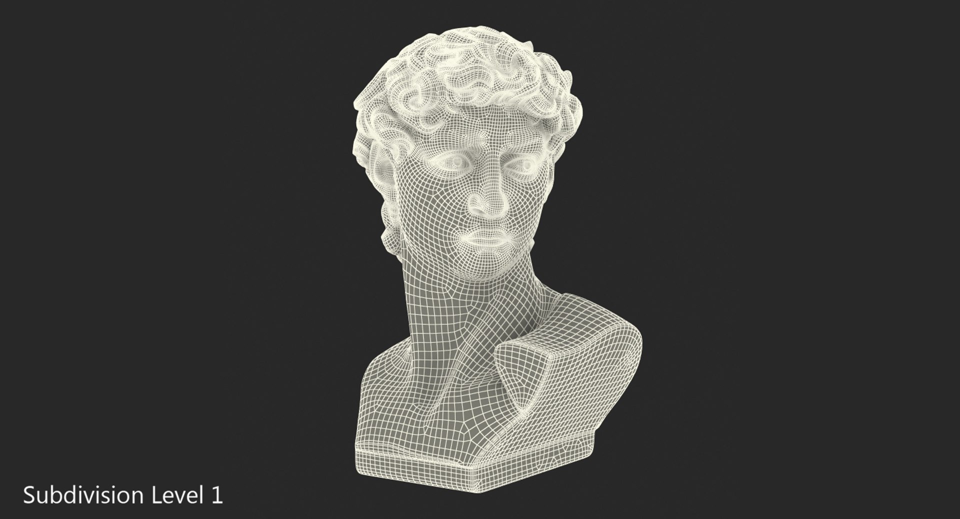 Bust David Michelangelo 3D Model - TurboSquid 1349395