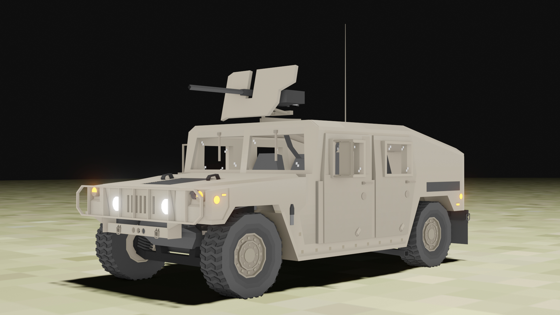 Humvee Blockbench 3D Model - TurboSquid 2270419