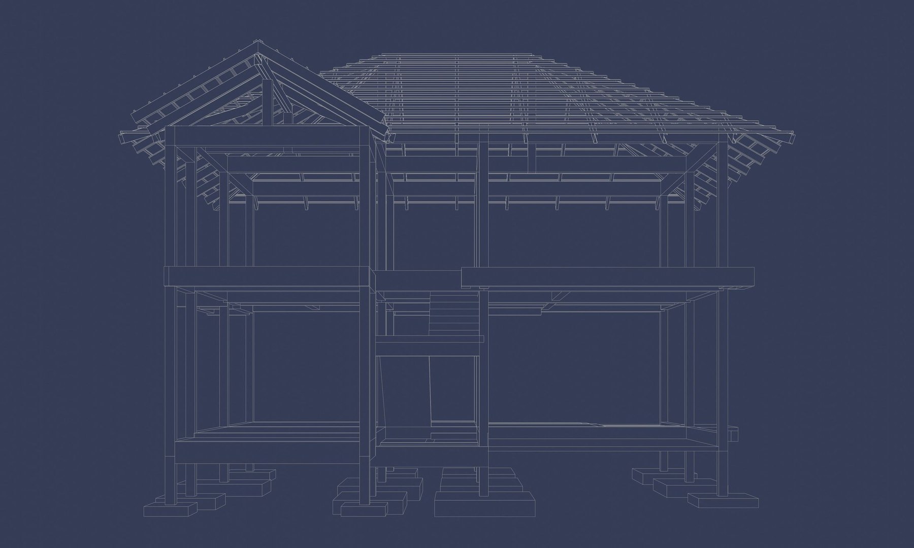 House In Structure 3D Model - TurboSquid 2099778