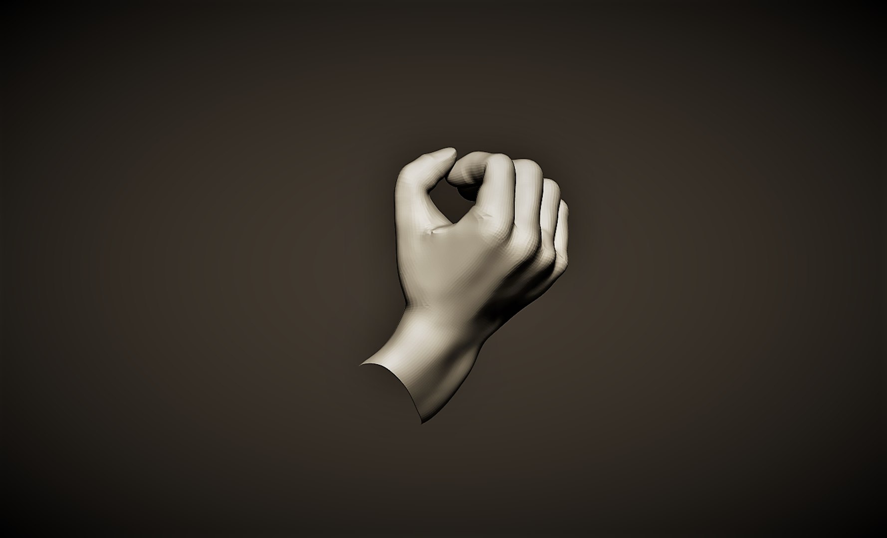 Hand Offering Open 3D Model - TurboSquid 1331186