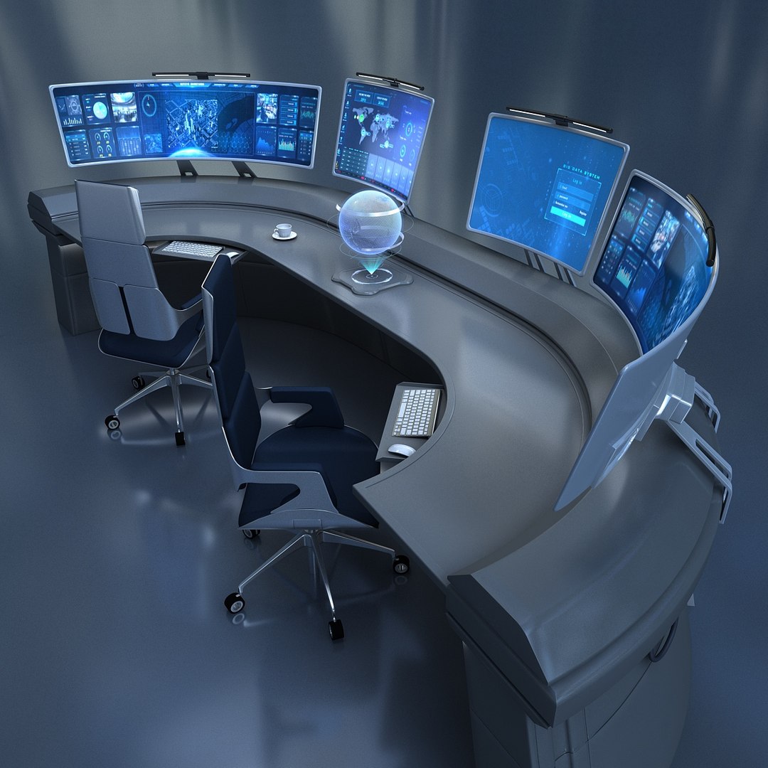 Technology Space Exhibition Hall Model - TurboSquid 2242168