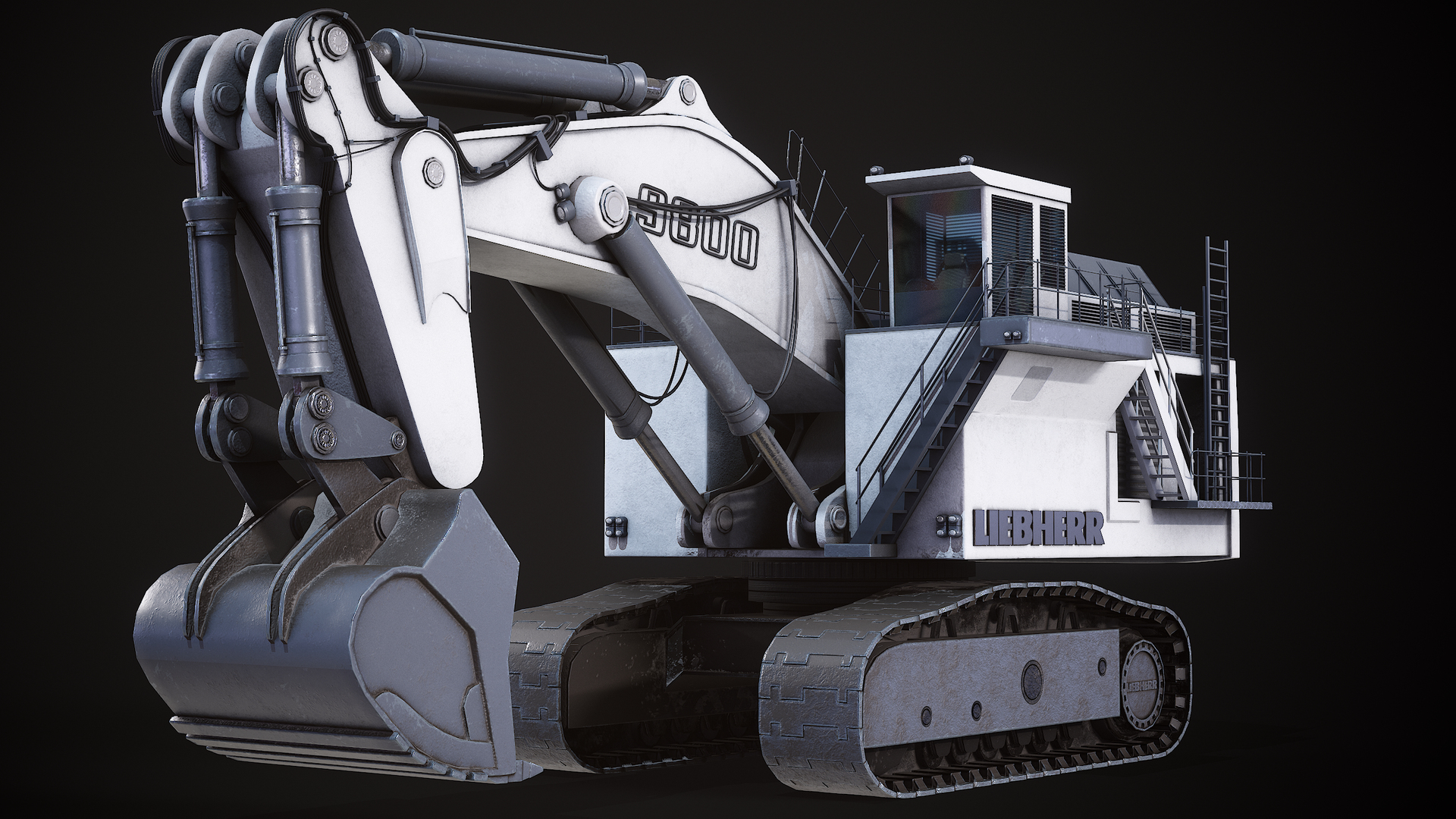 3D model excavator liebherr r9800 - TurboSquid 1712476