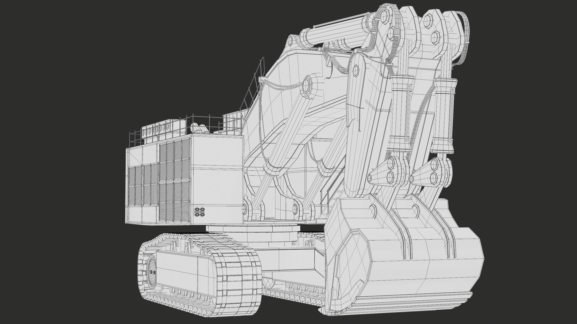 3D model excavator liebherr r9800 - TurboSquid 1712476