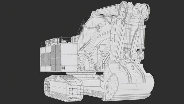 광산 굴삭기 Liebherr R9800 PBR 3D 모델 - TurboSquid 1712476