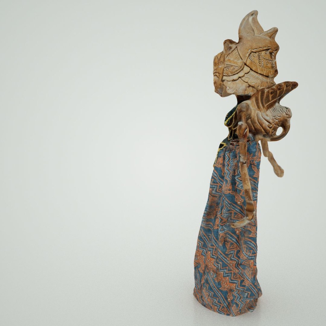 3d Obj Indonesian Doll