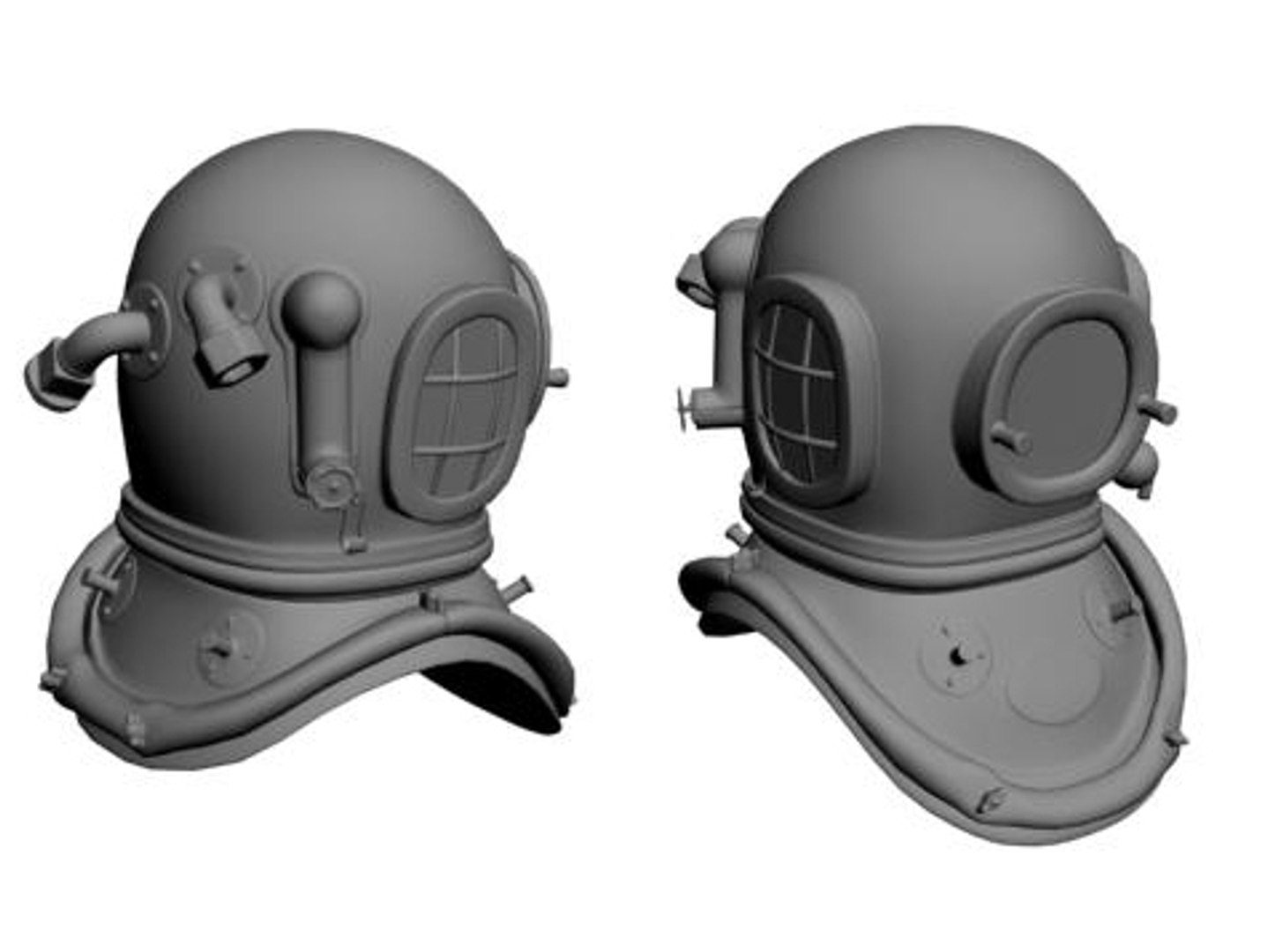 3d Diving Helmet Model